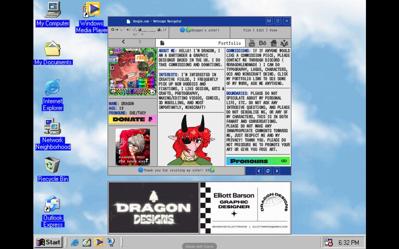 Dragon's carrd site!! X3